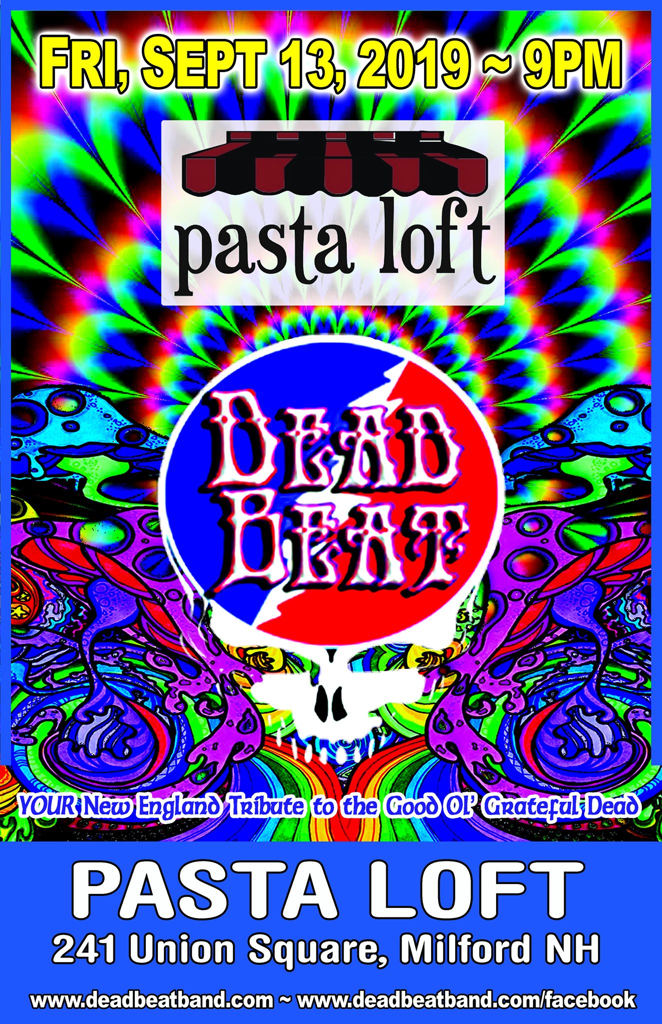 Friday September 13, 2019 – The Pasta Loft – Milford, NH